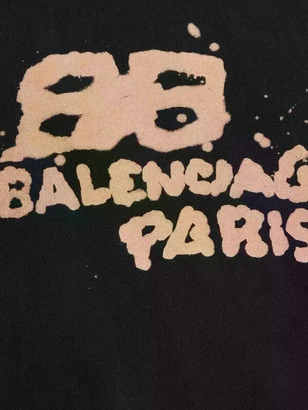 Balenciaga Logo Print Crewneck T-shirt