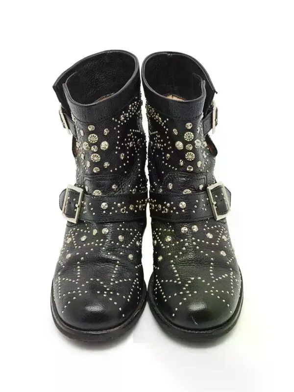 JIMMY CHOO Studded Biker Boots