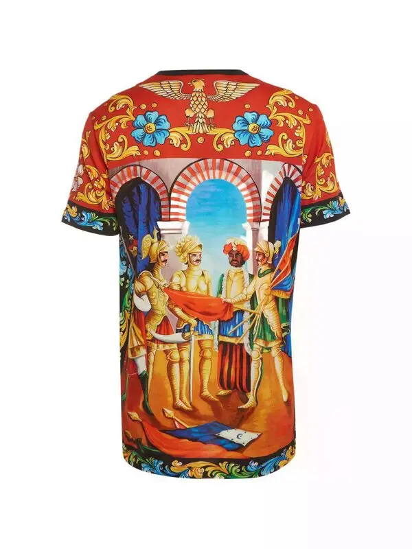 Dolce & Gabbana Medieval Knight Print T-shirt