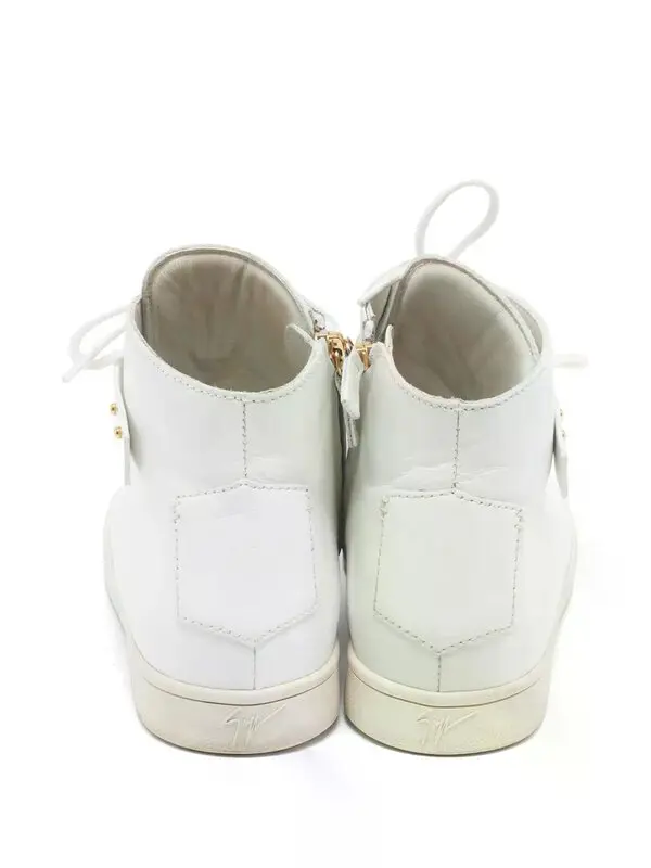 GIUSEPPE ZANOTTI Leather Lace-up High-top Sneakers