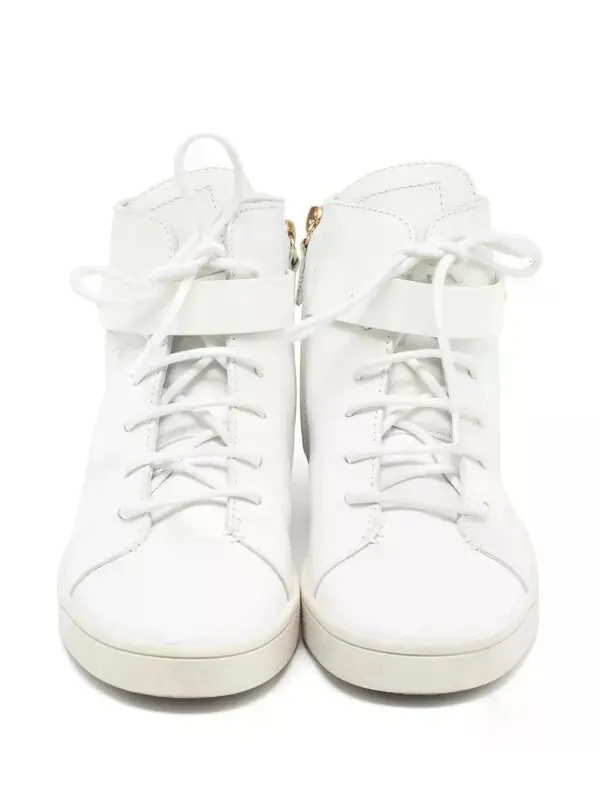 GIUSEPPE ZANOTTI Leather Lace-up High-top Sneakers