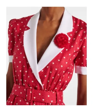 RODARTE Printed Silk Twill Midi Dress