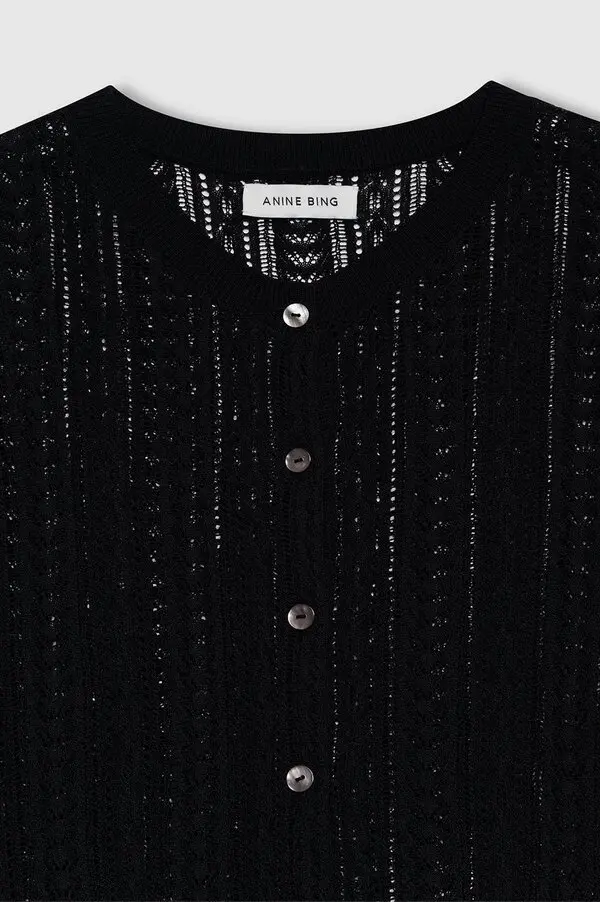 ANINE BING Moni Crop Cardigan