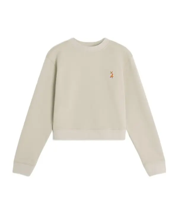 Maison Kitsuné Lady Fox Cropped Sweatshirt