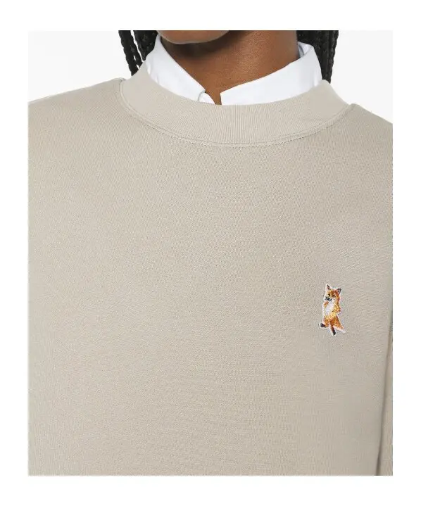 Maison Kitsuné Lady Fox Cropped Sweatshirt