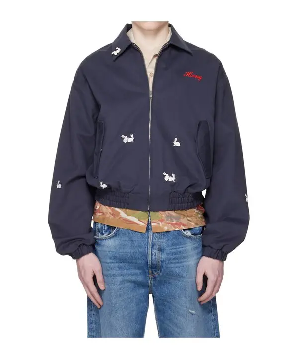 CARNE BOLLENTE Zippered Lapel Casual Jacket