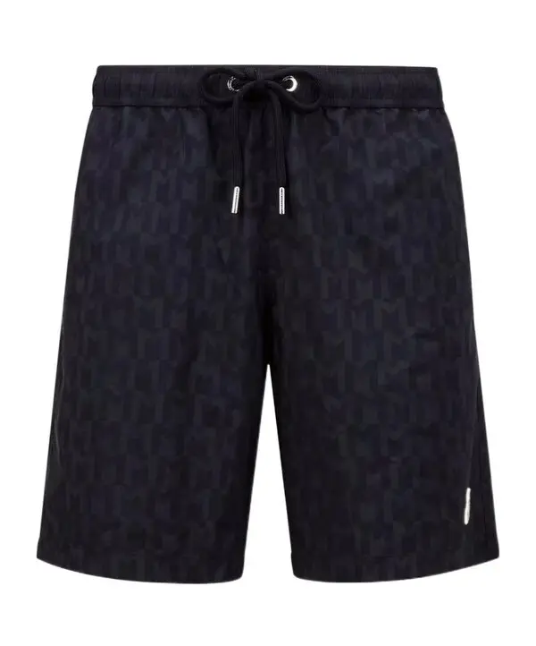 Moncler Logo Patch Drawstring Shorts
