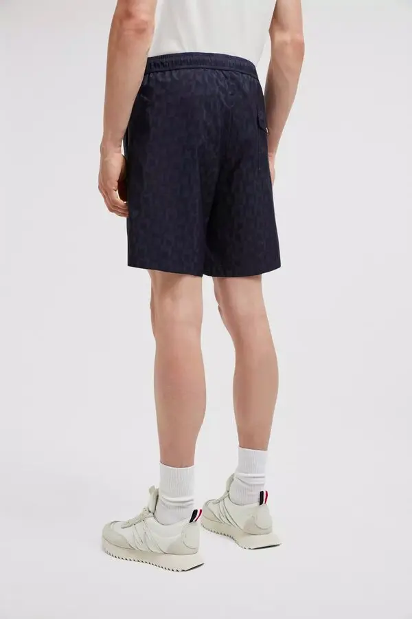 Moncler Logo Patch Drawstring Shorts