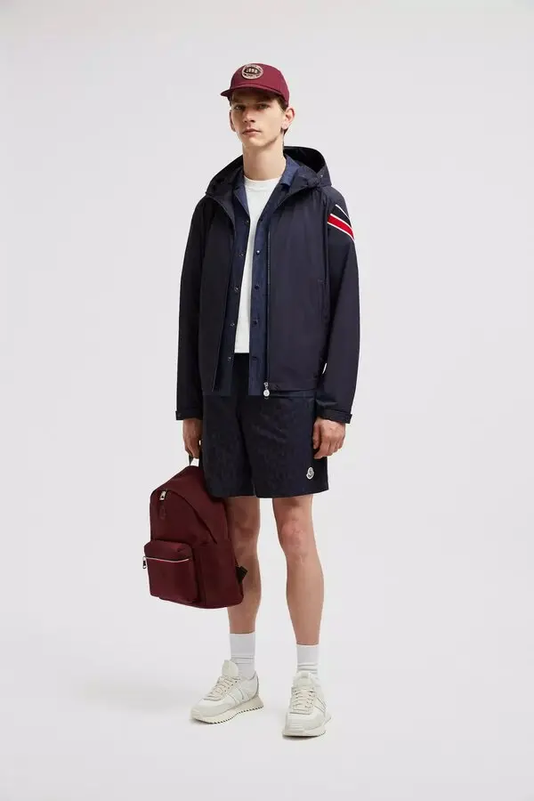 Moncler Logo Patch Drawstring Shorts