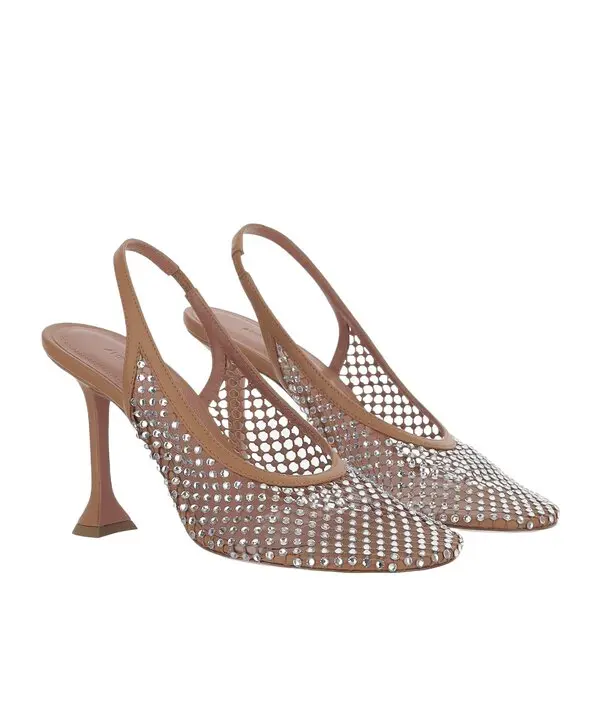 Amina Muaddi Open-toe High-heeled Sandals
