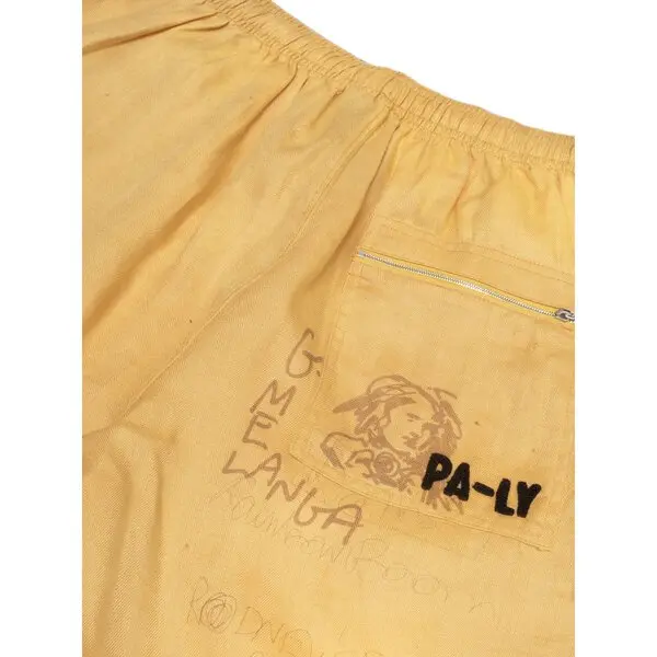 PALY HOLLYWOOD Graphic Print Elastic Waist Shorts