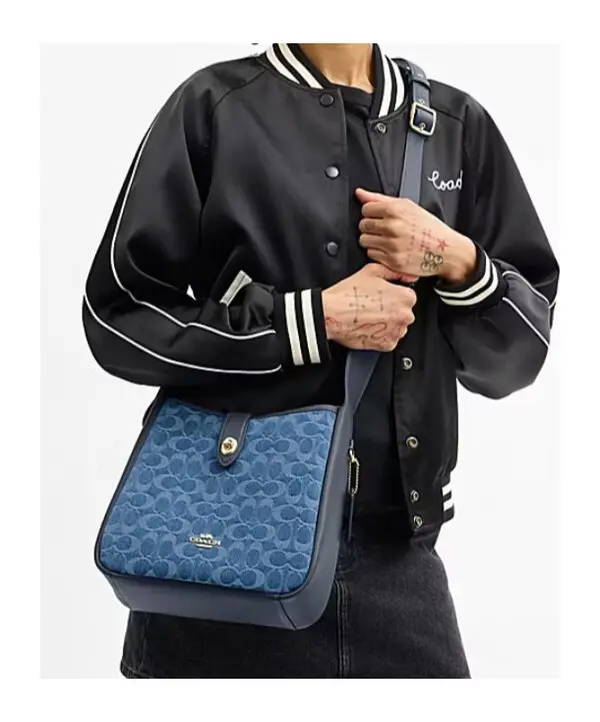 COACH Hadley Convertible Crossbody Bag In Signature Denim - Blue