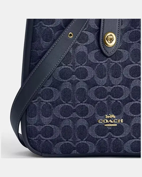 COACH Hadley Convertible Crossbody Bag In Signature Denim - Blue