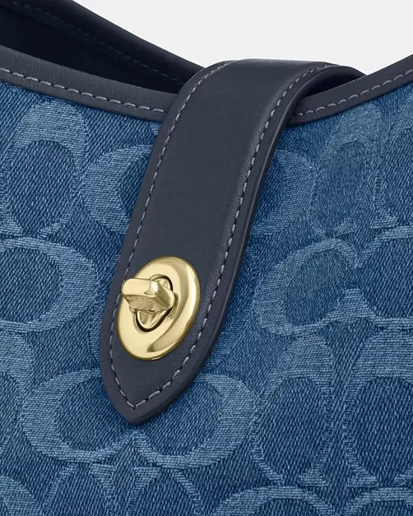 COACH Hadley Convertible Crossbody Bag In Signature Denim - Blue