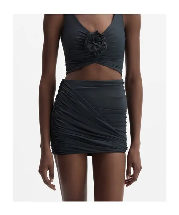Magda Butrym Draped Ruched Mini Skirt