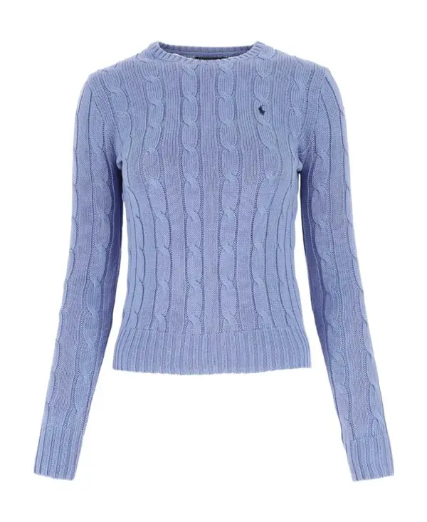 Polo Ralph Lauren Embroidered Knitted Jumper - Blue