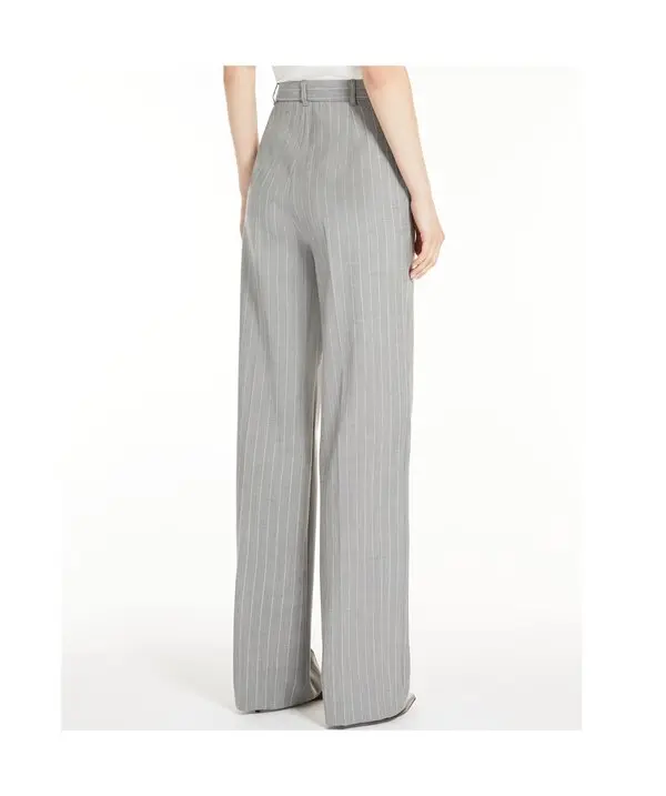 Max Mara Pinstripe Wool Casual Pants