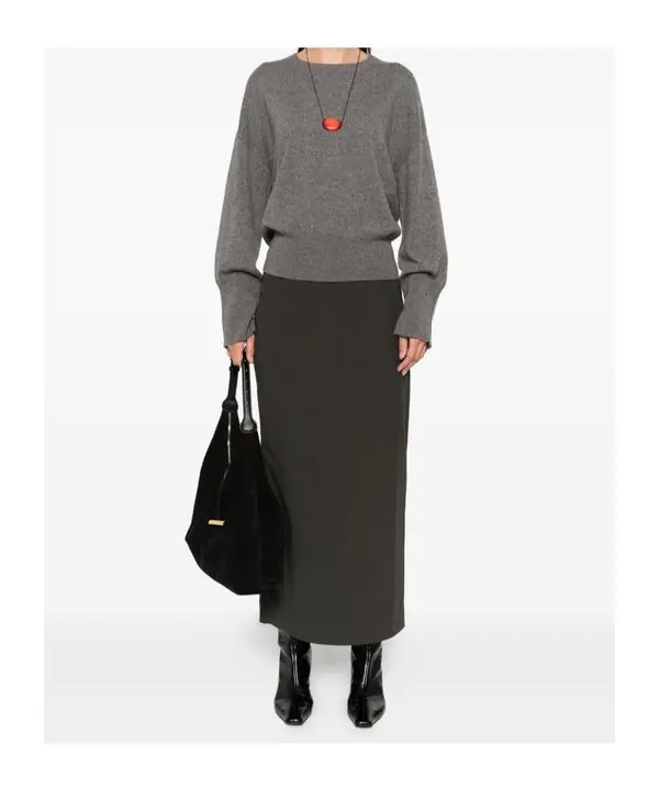 Soft Goat Long-sleeve Cre-neck Knitwear