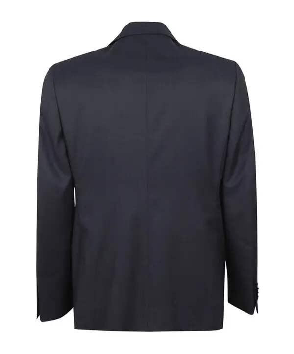Zegna Long-sleeved Suit Jacket And Belt Loop Casual Pants Suit
