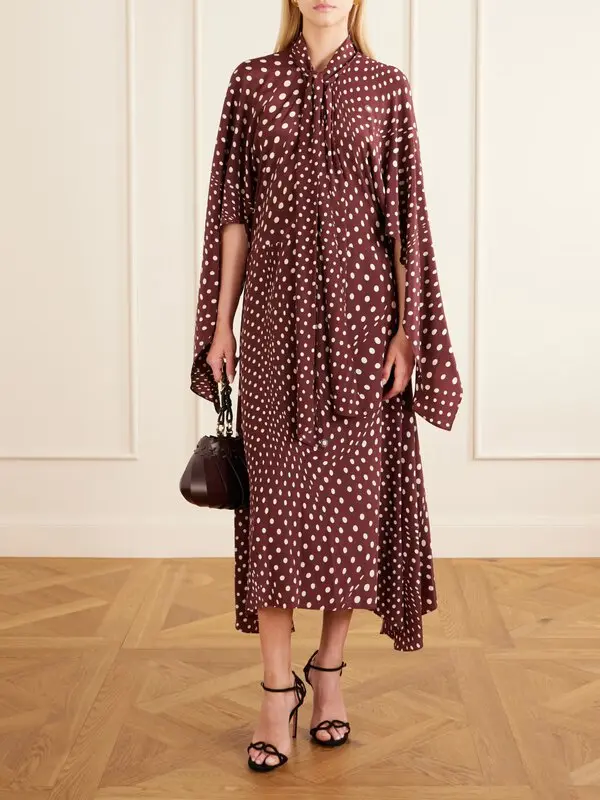 Stella McCartney Tie-waist Polka Dot Dress