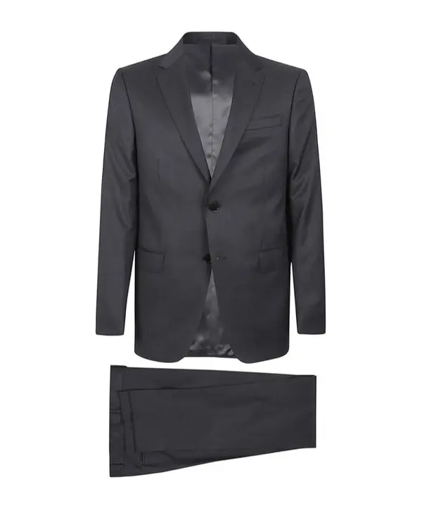 Zegna Long Sleeves, Zipper Closure - Black