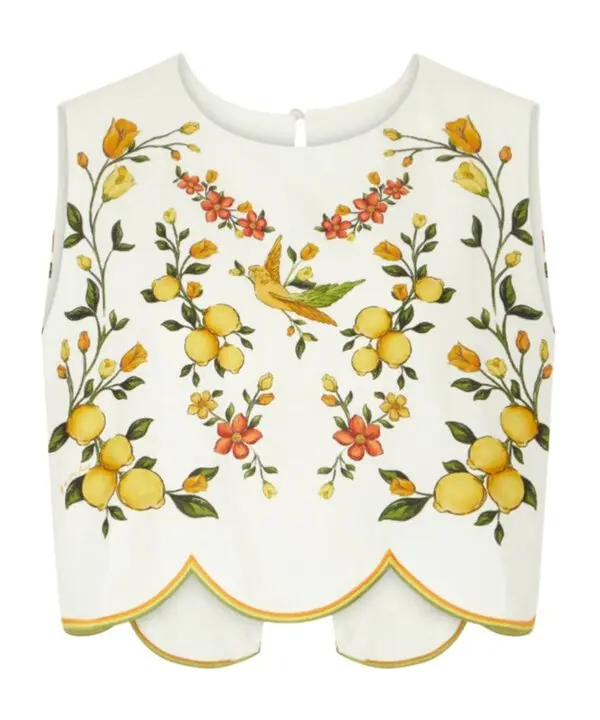 Farm Rio Patterned Sleeveless Vest