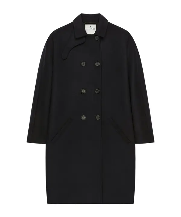 COURREGES Double-breasted Oversized Coat
