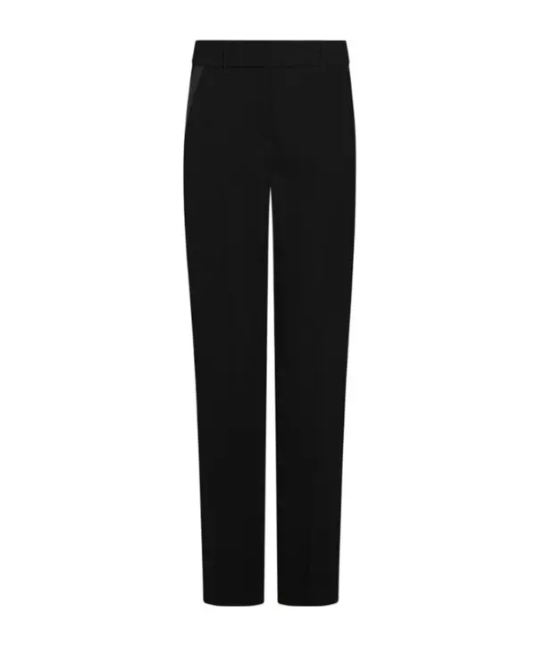 Marella Straight-fit Envers Satin Trousers - Black