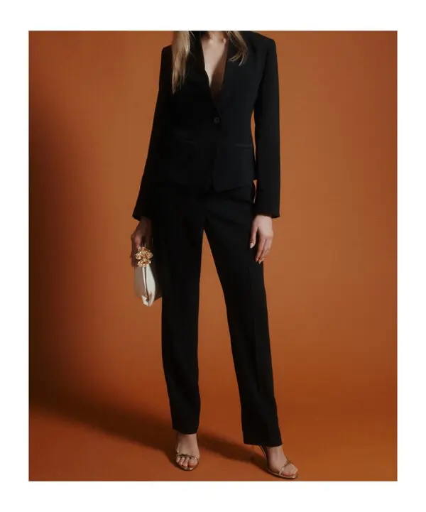 Marella Straight-fit Envers Satin Trousers