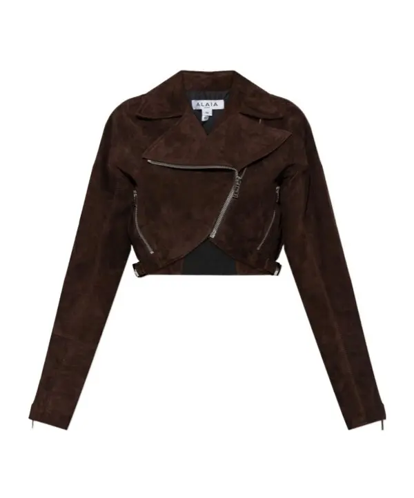 Alaïa Long Sleeve Leather Jacket