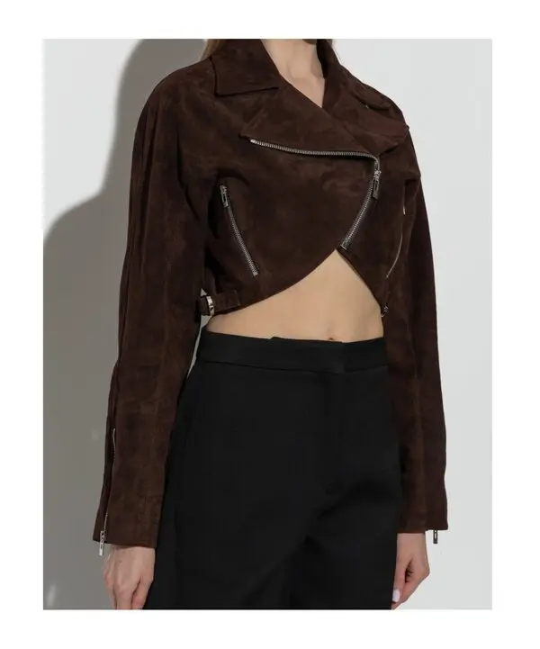 Alaïa Long Sleeve Leather Jacket