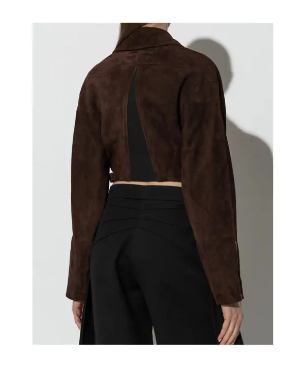 Alaïa Long Sleeve Leather Jacket
