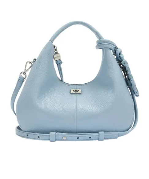 GANNI Mini Hobo Bag - Blue