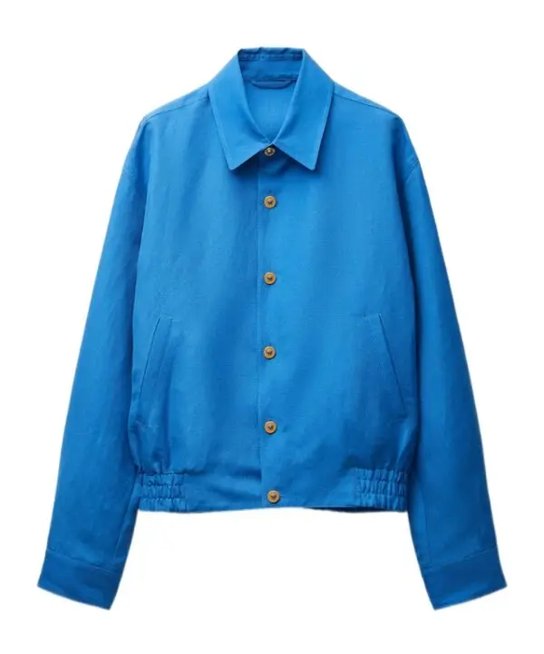 Versace Button-up Blouson With Classic Collar