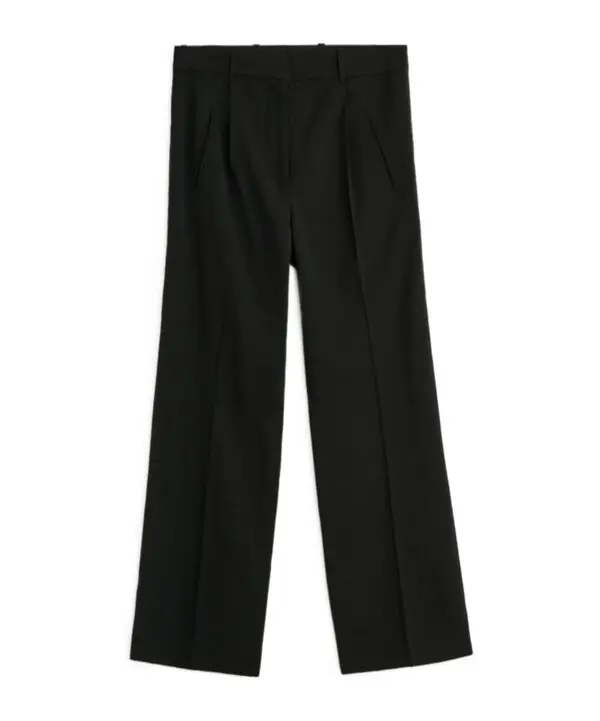 Our Legacy Universe Pleated Flared Trousers - Black