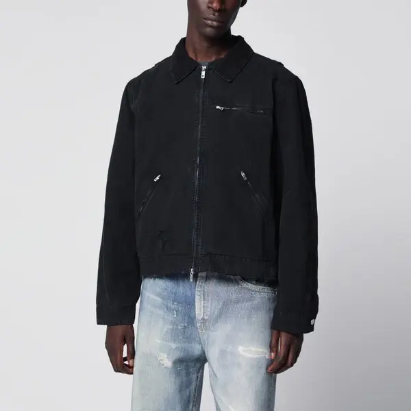 REPRESENT Long-sleeved Zipped Jacket - Black