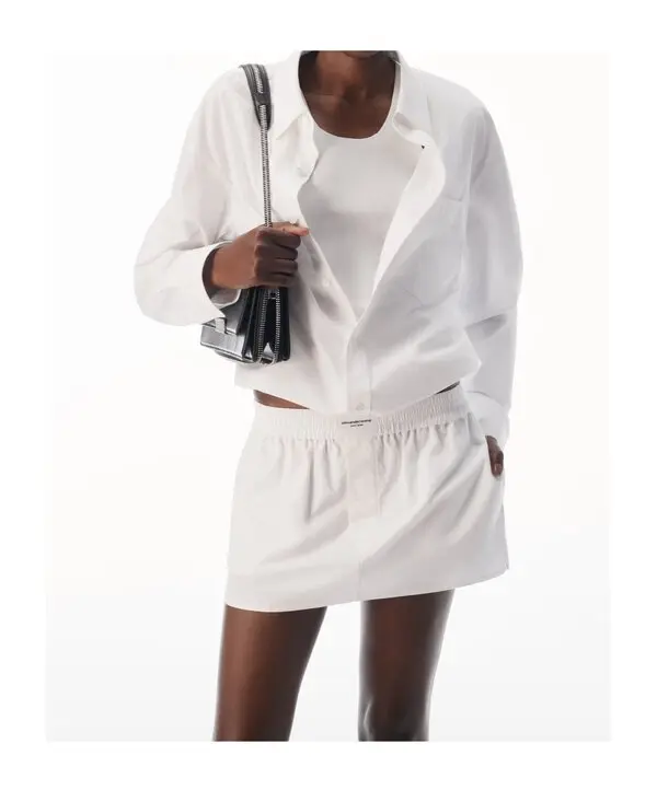 Alexander Wang Cropped Striped Shirt