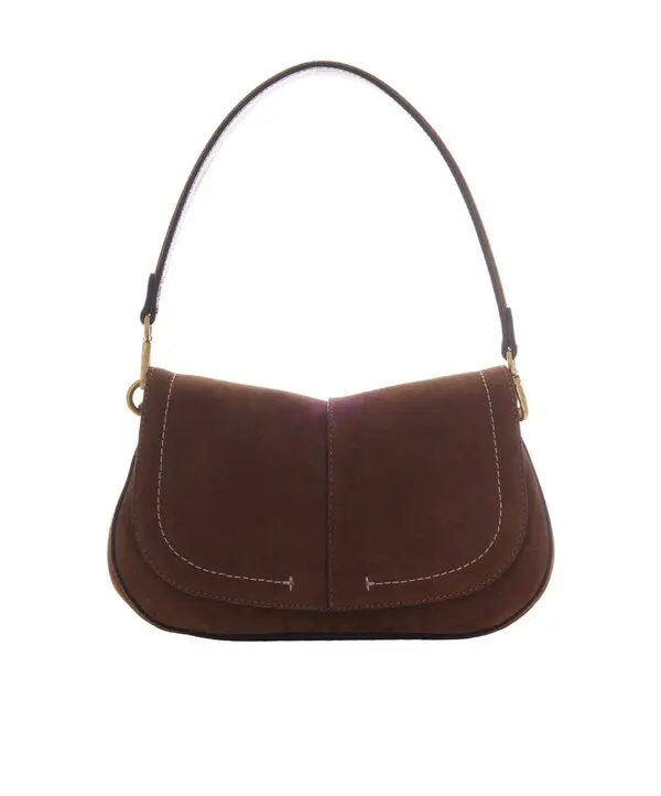 GIANNI CHIARINI Flap Shoulder Bag - Black