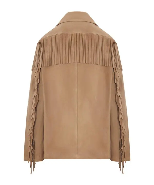 Ralph Lauren Perce Fringe-trim Jacket