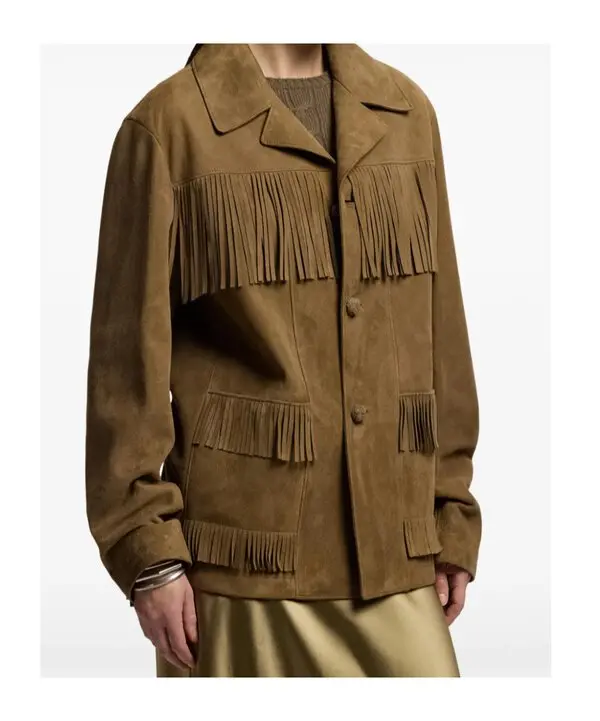 Ralph Lauren Perce Fringe-trim Jacket