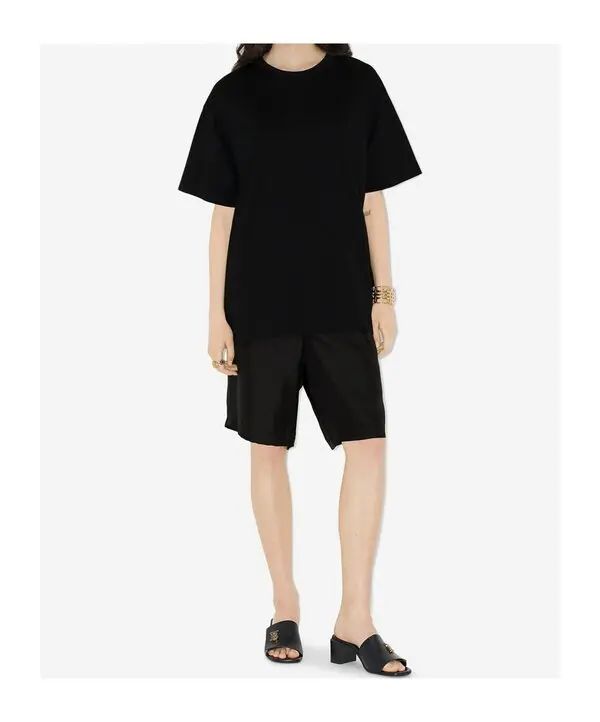 Burberry Check-panelled Crewneck T-shirt