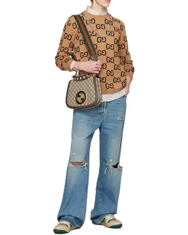 Gucci Gg Jacquard Wool Sweater