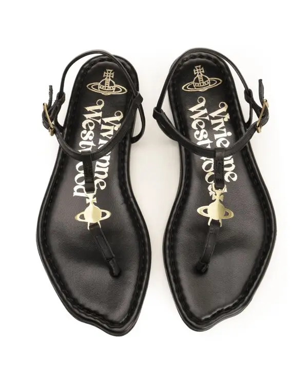 VIVIENNE WESTWOOD Orb Plaque Thong Sandals
