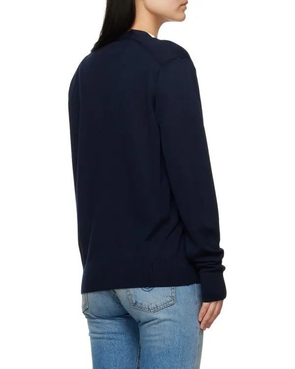 Maison Kitsuné V-neck Long-sleeved Cardigan
