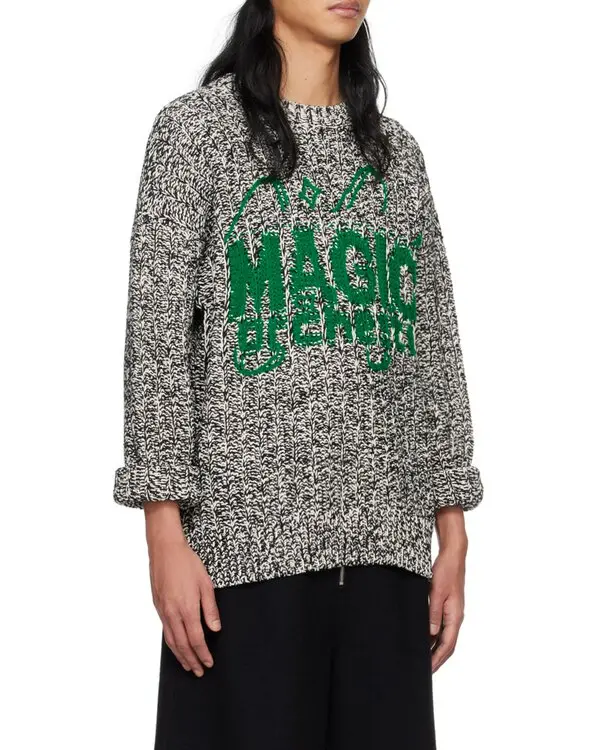 JIL SANDER Logo Jacquard Crewneck Sweater