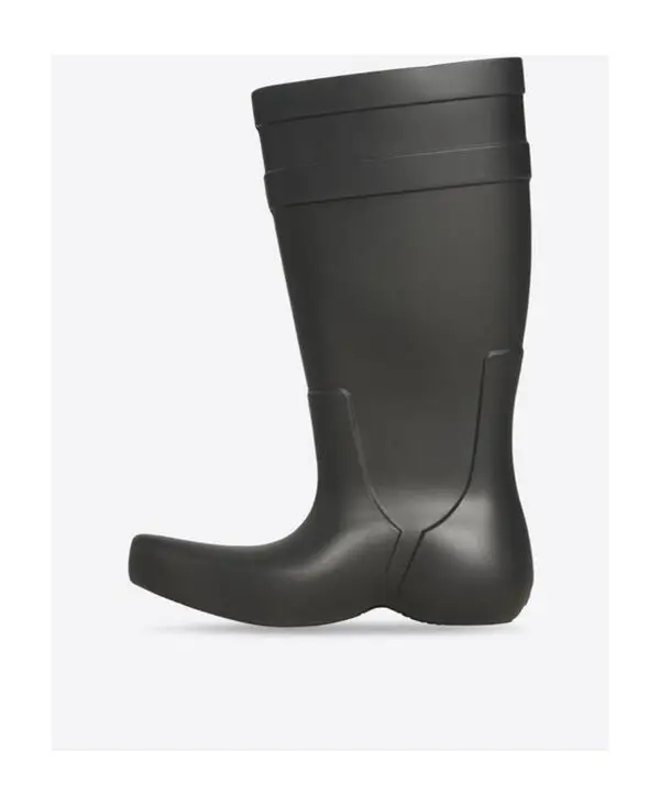 Balenciaga Excavator Logo Print Rain Boots
