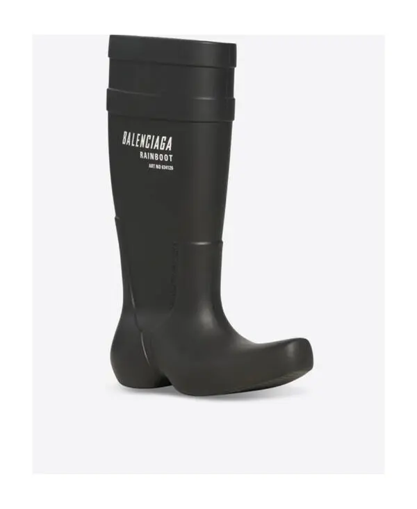 Balenciaga Excavator Logo Print Rain Boots