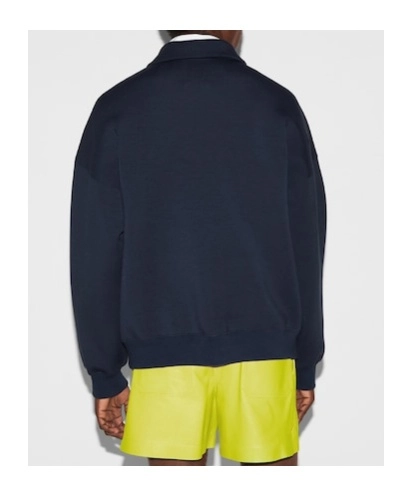 Gucci Jersey Half-zip Jacket With Patch