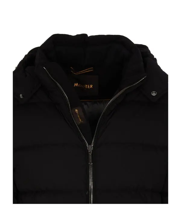 MOORER Brett-skt Hooded Zipped Down Jacket