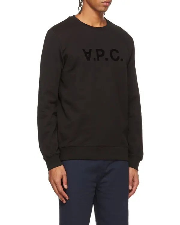 A.p.c. Logo-print Cotton Sweatshirt